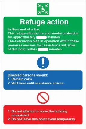 Refuge Action | SafetySigns.mu