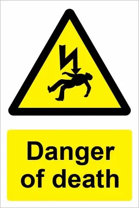 Danger of death | SafetySigns.mu