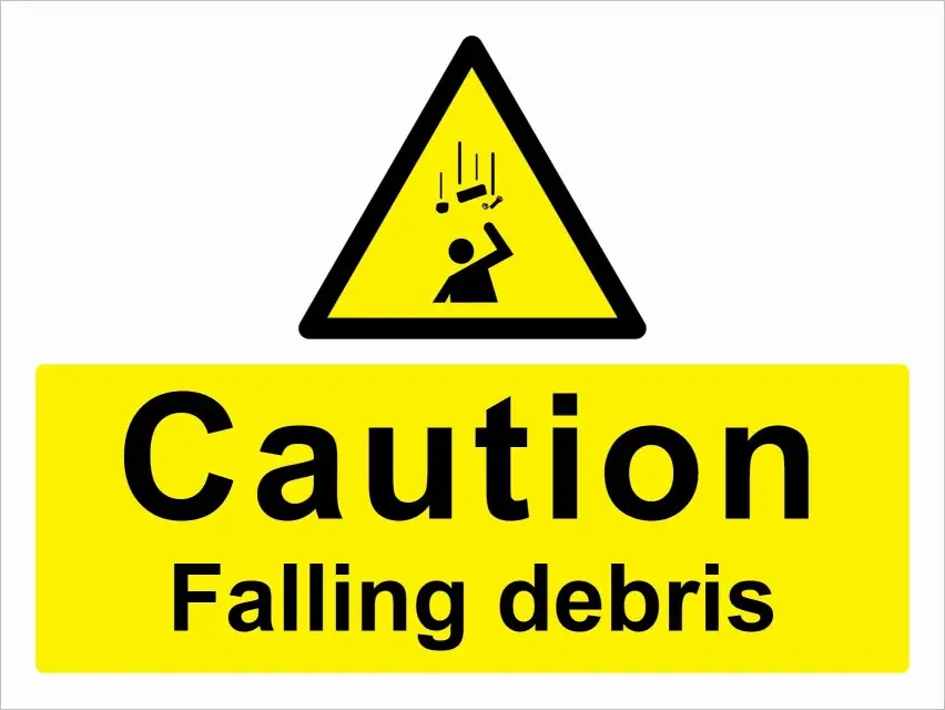 Caution Falling Debris | SafetySigns.mu