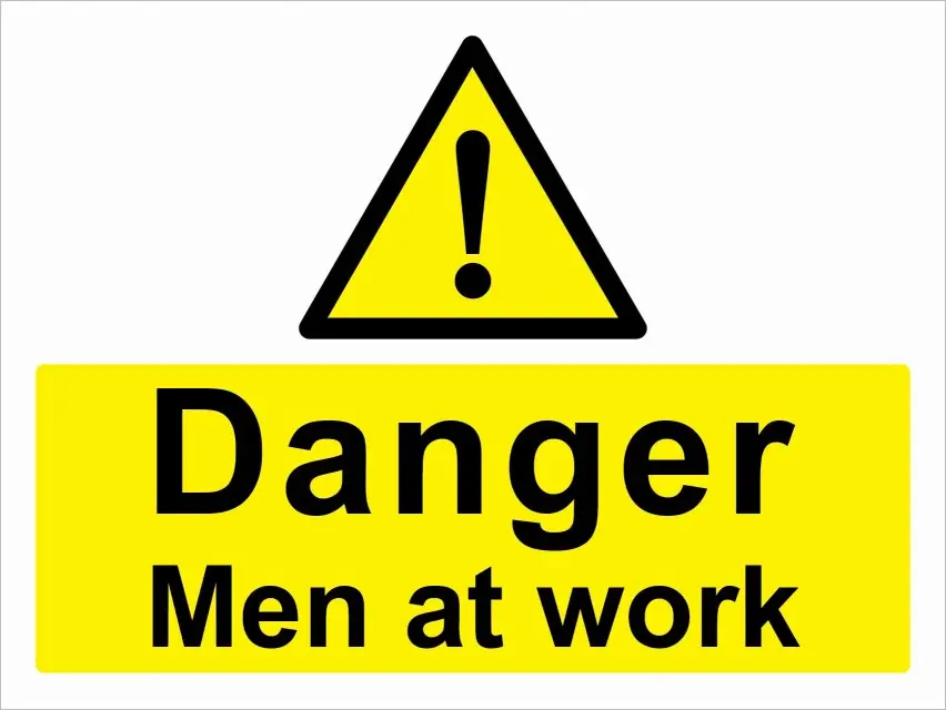 Danger Men at Work | SafetySigns.mu