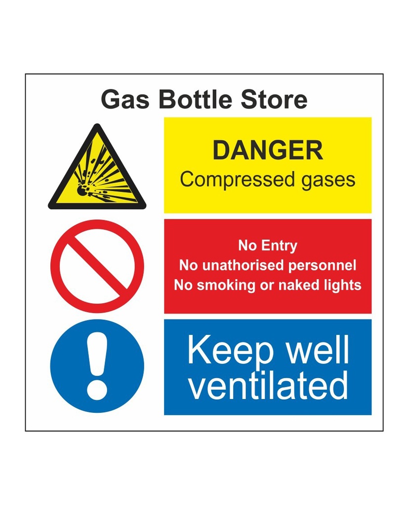 Gas Bottle Store | SafetySigns.mu